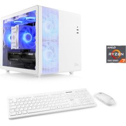 CSL PC "Cube V24214", wei&szlig;, Microsoft Windows 11 Home (64 Bit), 32 GB RAM 1.000 GB SSD, Desktop-PCs, PC