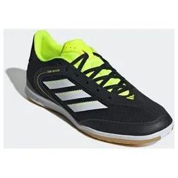 Fu&szlig;ballschuh Adidas PERFORMANCE "COPA COURT CLUB INDOOR", Herren, Gr. 47, wei&szlig; (core schwarz, cloud wei&szlig;, lucid lemon), Synthetik, Textil, Schuhe Fu&szlig;ballschuh, geeignet als Hallenschuhe
