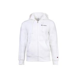 Sweatshirt Champion "Sweatjacke Sweatjacke Heavy Soft", Damen, Gr. L, wei&szlig;, Obermaterial: 70% Baumwolle CO. 30% Polyester PES., Sweatshirts Sweatshirt