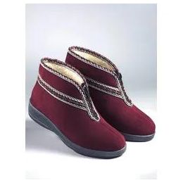 Classic Dog Hausstiefel CLASSIC, Damen, Gr. 40, rot (bordeaux), Polyester, Schuhe