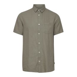 !Solid Blusenshirt SOLID "Leinenhemd SDAllan", Herren, Gr. XL, gr&uuml;n (vetiver), Obermaterial: 58% Leinen LI. 42% Viskose CV., Hemden Blusenshirt