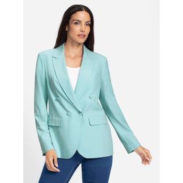 Jackenblazer Heine "Blazer", Damen, Gr. 36, gr&uuml;n (mint), 63% Polyester, 34% Viskose, 3% Elasthan, Blazer Jackenblazer