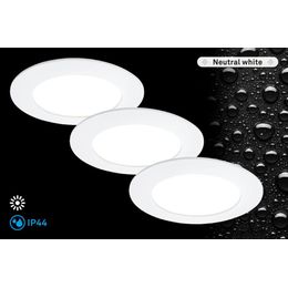 Briloner Leuchten LED Einbauleuchte "FLAT IN", wei&szlig; (wei&szlig;, neutral), Leuchten, LED Einbauleuchte