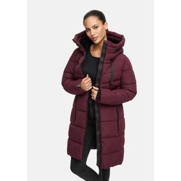 Winterjacke Marikoo "Marikoo Natsukoo Damen Winter Steppjacke lang B978", Damen, Gr. S, rot (wine), Obermaterial: 100% Polyester PES., Jacken Winterjacke