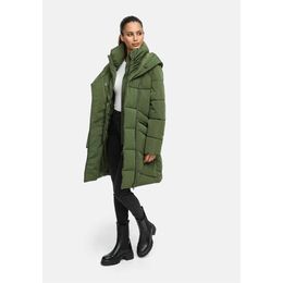 Winterjacke Marikoo "Marikoo Virenaa 16 Steppmantel N106", Damen, Gr. L, gr&uuml;n (pine olive), Obermaterial: 100% Polyester PES., Jacken Winterjacke