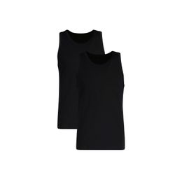Unterhemd Gant "Unterhemd TANK TOP 2-PACK 2er Pack", Herren, Gr. L, N-Gr, schwarz, Obermaterial: 95% Baumwolle CO. 5% Elasthan EL., Unterhemden Unterhemd