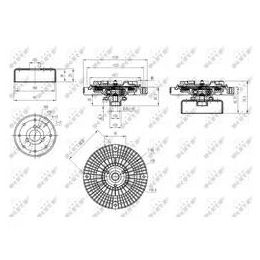 NRF Kupplung, K&uuml;hlerl&uuml;fter 49584 139mm f&uuml;r VW 06B121347