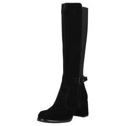Overkneestiefel Nero Giardini "Nero Giardini Stiefel Leder/Textil", Damen, Gr. 36, schwarz, Leder, Textil, Schuhe