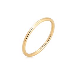 Silberring Elli Premium "Ring Bandring Ehering Trauring Hochzeit 585er Gelbgold" Gr. 54, gold, Fingerringe, Damen, 54, Gelbgold 585, Silberring