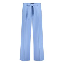 Stoffhose Betty Barclay "Stoffhose unifarben", Damen, Gr. 46, EURO, blau (azurine), Obermaterial: 86% Polyester PES. 14% Elasthan EL., Hosen Stoffhose