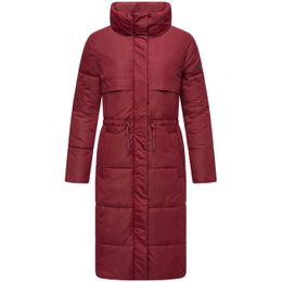 Wintermantel Navahoo "Steppmantel Der Wahnsinn 14", Damen, Gr. L, rot (bordeaux), Obermaterial: 100% Polyester Pol. recyc.. Obermaterial: Futter: 100% Polyester PES. 100% Polyester Pol. recyc.., M&auml;ntel Wintermantel