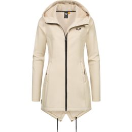 Sweatjacke Ragwear "Sweatjacke Wingi", Damen, Gr. M, beige (ecru), Obermaterial: 95% Polyester PES. 5% Elasthan EL., Sweatjacken Sweatjacke