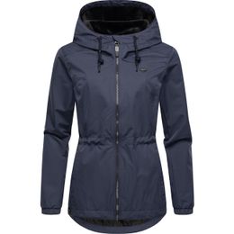 Outdoorjacke Ragwear "&Uuml;bergangsjacke Dankka Tech", Damen, Gr. XXL, blau (navy), Obermaterial: 100% Polyester PES. Obermaterial: Futter: 100% Polyester PES., Jacken Outdoorjacke