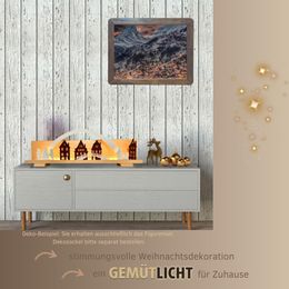 Dekofigur Weigla "Figurenset "Altstadt" f&uuml;r Weigla Dekosockel, aus Holz", wei&szlig;, braun, Dekofiguren, Dekofigur, Erzgebirge garantiert, Deko f&uuml;r Weihnachten und das ganze Jahr