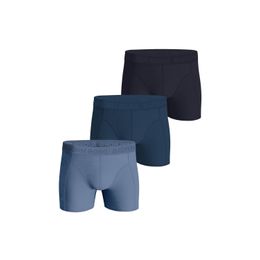 Bj&ouml;rn Borg Boxershorts BJ&Ouml;RN BORG "Boxershort Cotton Stretch Boxer Trunks 3P 3er Pack", Herren, Gr. L, blau, Obermaterial: 95% Baumwolle CO. 5% Elasthan EL., Unterhosen Boxershorts
