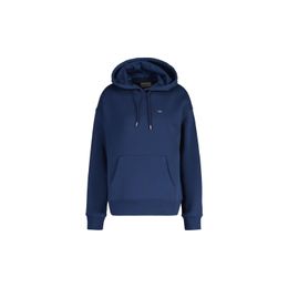 Sweatshirt Gant "Sweatshirt Regular Shield Hoodie", Damen, Gr. L, blau (dunkelblau), Obermaterial: 78% Baumwolle CO. 22% Polyester PES., Sweatshirts Sweatshirt