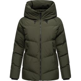 Steppjacke Ragwear "Steppjacke Cessi", Damen, Gr. L, gr&uuml;n (schwarz olive), Obermaterial: 100% Polyester PES. Obermaterial: Futter: 100% Polyester PES. 100% Polyester PES., Jacken Steppjacke