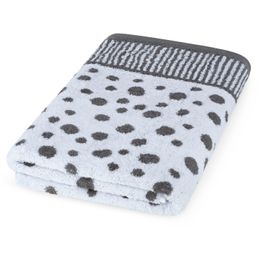 Duschtuch Ross "Punkte, allover", anthrazit, wei&szlig;, B:70cm L:140cm, Frottier, Baumwolle, Handt&uuml;cher, Duschtuch, aus feinster Baumwolle