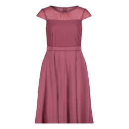 Cocktailkleid Vera Mont "Cocktailkleid kurzarm", Damen, Gr. 38, EURO, rot (sweet bloom), Obermaterial: 100% Polyester PES., Kleider Cocktailkleid