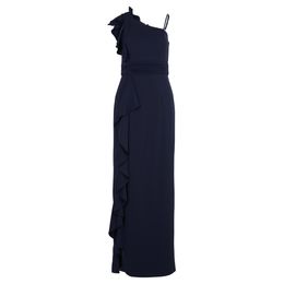 Cocktailkleid Vera Mont "Cocktailkleid figurbetont", Damen, Gr. 38, EURO, blau (night sky), 100% Polyester PES., Kleider Cocktailkleid