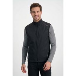 Funktionsweste CMP, Herren, Gr. 56, nero, Obermaterial: 100% Polyester, Westen Funktionsweste, mit Gummizug in Taille und &Auml;rmeln, f&uuml;r Radsport, f&uuml;r den &Uuml;bergang