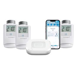homematic IP Heizk&ouml;rperthermostat "Starter Bundle Heizen f&uuml;r 3 Heizk&ouml;rper", wei&szlig;, B:31cm H:12cm T:37cm, Heizk&ouml;rperthermostate, Heizk&ouml;rperthermostat