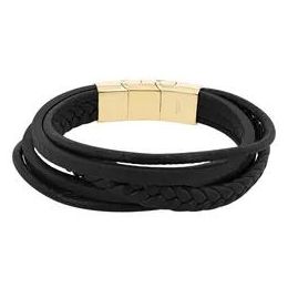 Adelia&acute;s Edelstahlarmband ADELIA ́S "Herren Armband aus Edelstahl" Gr. 19, schwarz gold, Armb&auml;nder, Damen, 19, Edelstahl, Edelstahlarmband