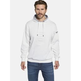 Kapuzensweatshirt Babista "Sweatshirt ELEGANZARA", Herren, Gr. XXL, wei&szlig; (wollwei&szlig;), Obermaterial: 60% Baumwolle CO. 40% Polyester COOLMAX PES(Coolmax)., Sweatshirts Kapuzensweatshirt