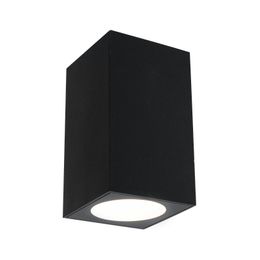 LED Au&szlig;en-Wandleuchte Paulmann "Flame eckig 58x75mm 3000K 3,8W 320lm 230V Aluminium", grau (anthrazit), B:5,8cm H:10,3cm T:7,5cm, Leuchten, LED Au&szlig;en-Wandleuchte, IP44