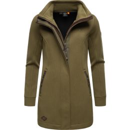 Kurzjacke Ragwear "Sweatjacke Letrice Bonded", Damen, Gr. XXL, gr&uuml;n (olive), Obermaterial: 100% Polyester PES. Futter: 100% Polyester PES., Jacken Kurzjacke