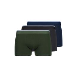 Boxershorts Skiny "Boxershort Pants Cotton Multipack 3er Pack", Herren, Gr. XL, bunt (schwarz, blau, gr&uuml;n), Obermaterial: 95% Baumwolle CO. 5% Elasthan EL., Unterhosen Boxershorts