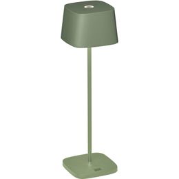 Konstsmide LED Tischleuchte "Capri", gr&uuml;n (gr&uuml;n, grau), H: 36cm, 2 Stk., Leuchten, Capri LED USB-Tischleuchte, 2700/3000K, dimmbar, LED Tischleuchte