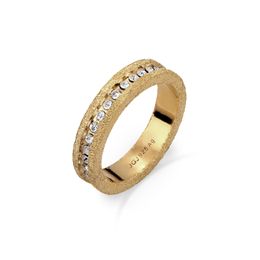 Silberring Elli "Ring mit Kristallen von Swarovski 925 Sterling Silber Stardust" Gr. 52, gold, Fingerringe, Damen, 52, Silber 925 (Sterlingsilber), Silberring