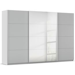 Schwebet&uuml;renschrank OTTO HOME "Kleiderschrank Schrank Schlafzimmerschrank Garderobe AGORDO", seidengrau, griffleisten alufarbig, B:315cm H:210cm T:62cm, Holzwerkstoff, Schr&auml;nke, Schwebet&uuml;renschrank, Top Innenausstattung, in 4 Breiten und 2 H&ouml;hen MADE IN GERMANY