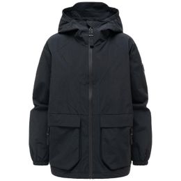 Outdoorjacke Navahoo "Outdoorjacke Donnerwetter 14", Damen, Gr. XXL, schwarz, Obermaterial: 100% Nylon NY., l&auml;ssig geschnitten, hoch geschlossener Ausschnitt, Windstopperb&uuml;ndchen, Jacken Outdoorjacke, &Uuml;bergangsjacke mit doppelten Au&szlig;entaschen