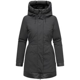 Wintermantel Navahoo "Wintermantel Winterprinzessin 14", Damen, Gr. S, schwarz (anthrazit), Obermaterial: 100% Polyester PES. Obermaterial: Futter: 100% Polyester PES. 100% Polyester PES., M&auml;ntel Wintermantel