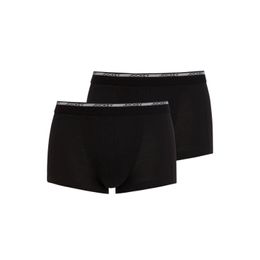 Boxershorts Jockey "Boxershort Modern Classic Short Trunk 2P 2er Pack", Herren, Gr. L, schwarz, Obermaterial: 100% Baumwolle CO., Unterhosen Boxershorts