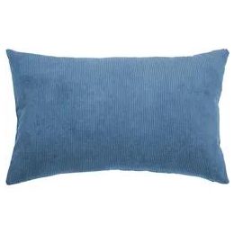 Dekokissen Pad "CASUAL", blau, unifarben, B:35cm L:60cm, Polyacryl, Polyester, Dekokissen_Sitzkissen_Kissenh&uuml;llen, Made in Europe