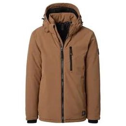 Funktionsjacke Casamoda "Casamoda Jacke mit Kapuze uni", Herren, Gr. XXL, braun, 95% Polyester, 5% Elasthan, Jacken Funktionsjacke