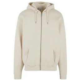 Sweatjacke Karl Kani "Karl Kani Karl Kani Authentic Star Logo OS Full Zip Hoodie", Damen, Gr. XS, light sand, 65% Baumwolle, 35% Polyester, Sweatjacken Sweatjacke