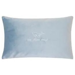 Dekokissen Pad "OCEAN", sky, bestickt, B:30cm H:2cm L:40cm, Baumwolle, Polyester, Dekokissen_Sitzkissen_Kissenh&uuml;llen, schicke stickerei
