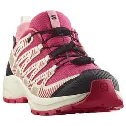 Outdoorschuh Salomon "XA PRO V8 WP J", Kinder, Gr. 35, rouge rot, vanilla ice, flamingo pink, Synthetik, Textil, Schuhe Outdoorschuh, wasserdicht