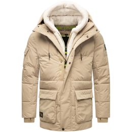 Winterjacke STONE HARBOUR "Winterjacke Lauroo XX", Damen, Gr. M, beige (sand beige), Obermaterial: 100% Polyester PES. Obermaterial: Futter: 100% Polyester PES. 100% Polyester PES., Jacken Winterjacke