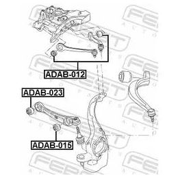 FEBEST Lagerung, Lenker ADAB-023 vorne rechts links f&uuml;r VAG 4H0407182C 4H0407182B 4H0407182
