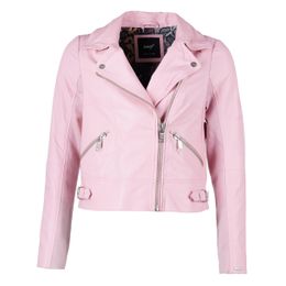 Lederjacke Maze "Lederjacke Sweeny2", Damen, Gr. S, pink, Obermaterial: 100% Lammleder LEL. Futter: 100% Polyester PES., Jacken Lederjacke