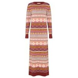Midikleid RAFFYA "Elvis Longline Folk Jacquard Maxi Dress Damen", Damen, Gr. 40, Normalgr&ouml;&szlig;en, multi, 49% Polyester, 24% Polyamid, 22% Polyacryl, 5% Wolle, Kleider Midikleid