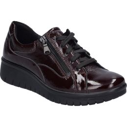 Schn&uuml;rschuh Josef Seibel "Calais 22, bordo", Damen, Gr. 39, rot (bordo), Obermaterial: 100% Rindsleder Leather cow., Schuhe Schn&uuml;rschuh