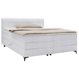 Boxspringbett Bari Hellgrau ca. 200x200cm