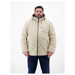 Outdoorjacke Lerros "Herren Struktur-Blouson in &Uuml;bergr&ouml;&szlig;en", Gr. 5XL, wei&szlig; (foam wei&szlig;), 100% Polyester, Jacken Outdoorjacke