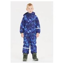Schneeoverall ZIGZAG "Tower", Kinder, Gr. 116, EURO-Gr&ouml;&szlig;en, royalblau, 100% Polyester, lang, Overalls, mit wasser- und winddichter TPU-Membran